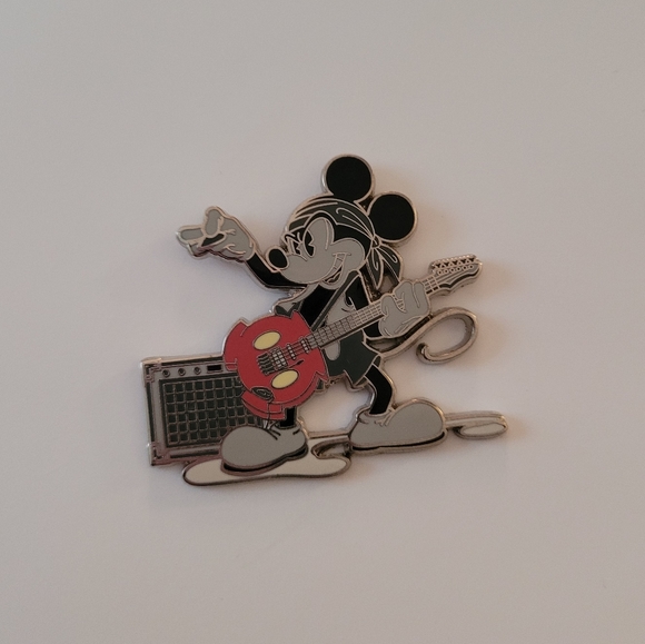 Disney | Jewelry | Disney Mickey Mouse Rockstar Pin | Poshmark